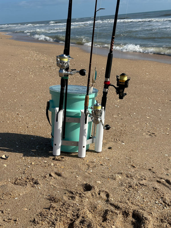Triple Fishing Rod Holder for YETI Loadout Bucket – Rod Rail Tackle